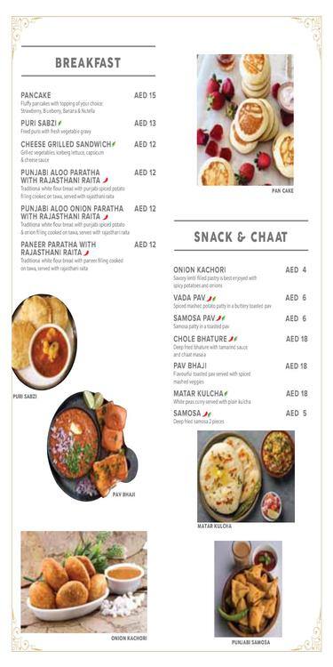 Menu of CCD Chaat And Coffee Restaurant, Al Karama, Dubai