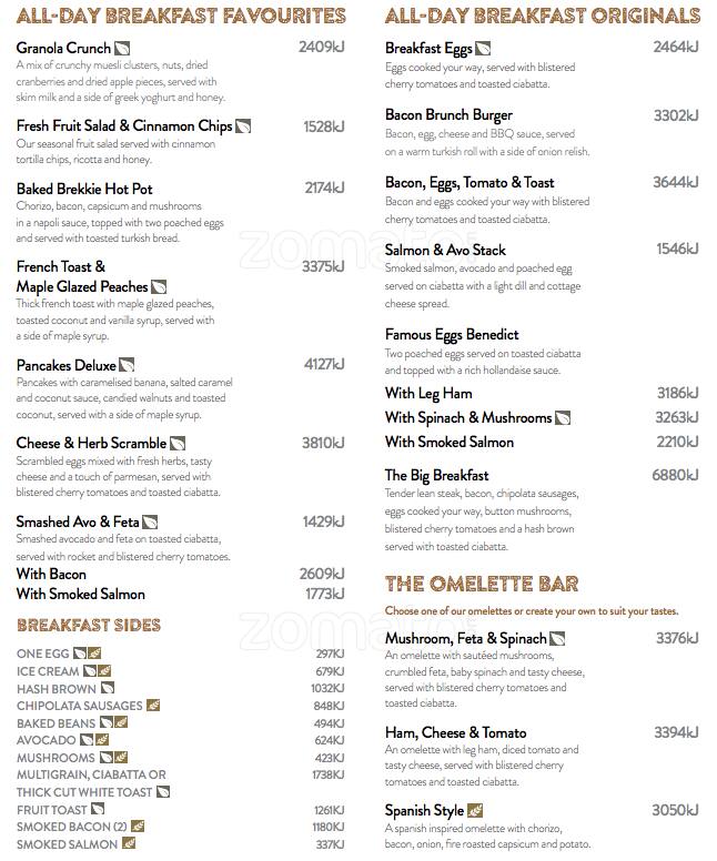 The Coffee Club Menu Menu For The Coffee Club Melton Melbourne