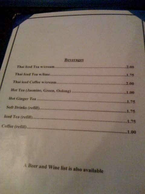 Cafe de Siam Menu, Menu for Cafe de Siam, Town N Country, Tampa Bay ...