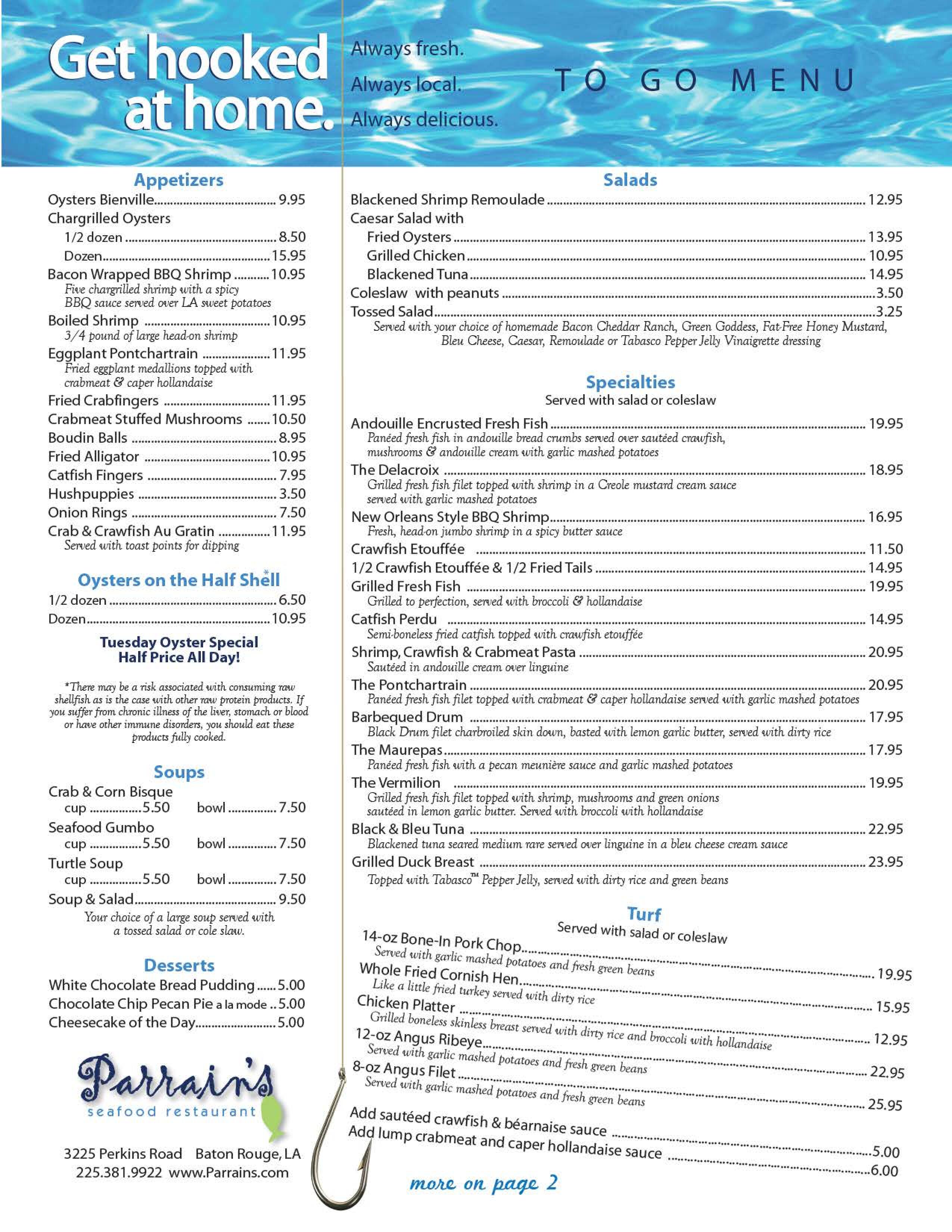 Parrain's Seafood, College/Acadian, Baton Rouge - Urbanspoon/Zomato