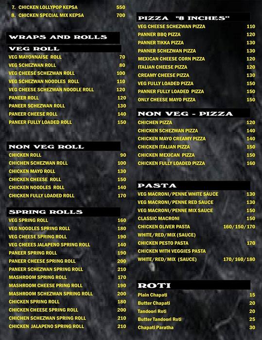 Menu at CHEF MANI'S KITCHEN, Mumbai