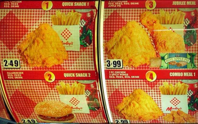 Menu at Morley's restaurant, London, 110 Wandsworth High St