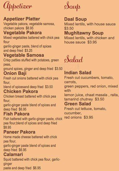 Great India Cuisine Menu, Menu for Great India Cuisine, Lakewood ...
