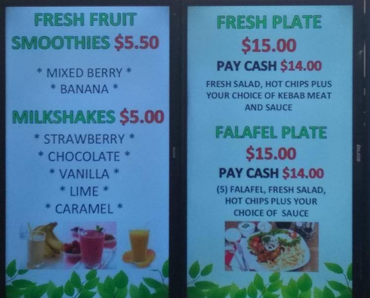 Menu at Eat Fresh Takeaway House pizzeria, Salisbury