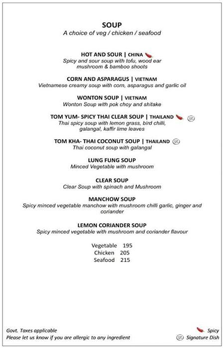 Menu of Friends Of Pho - Asian Fine Dining Club, Chinar Park, Kolkata
