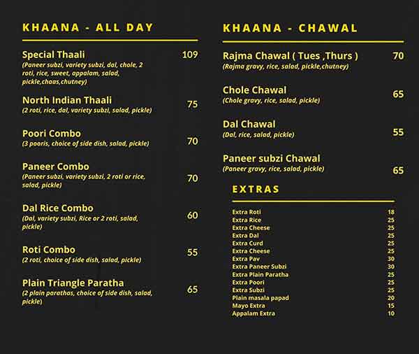 Menu at Mattkaa - Chaat Cafe, Chennai