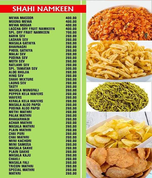 Menu at Jodhana Sweets and Restaurant, Jodhpur