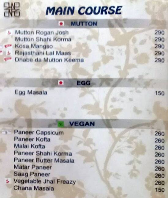 Menu at North Point Restaurant, Kolkata, 50