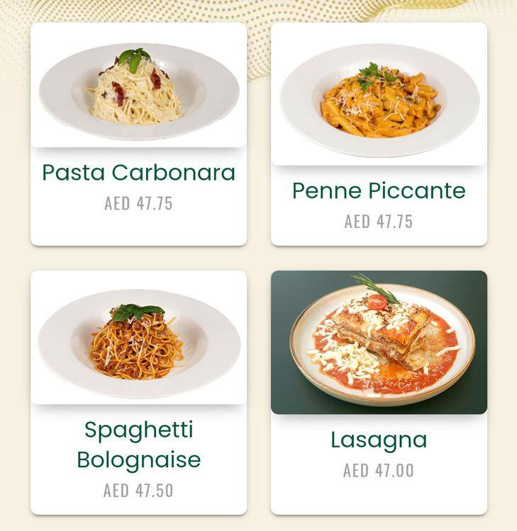 Menu of Il Caffe Di Roma, Khalifa City, Abu Dhabi