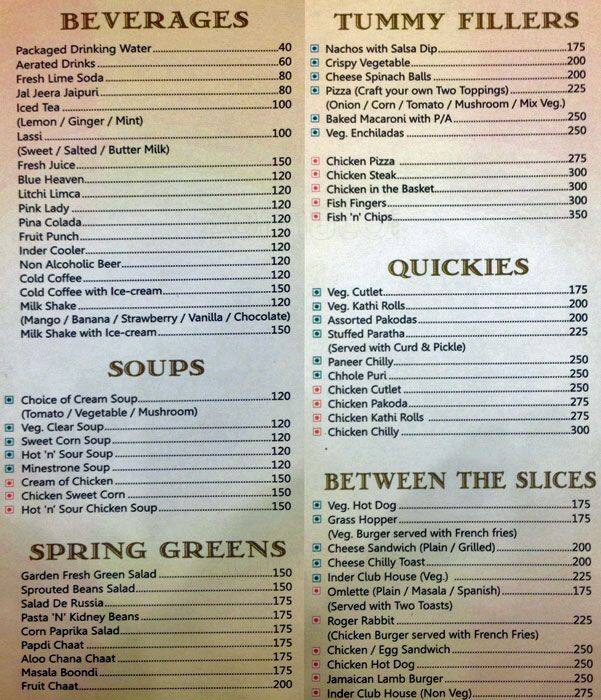 24 Carat Cafe - Inder Residency Menu - Zomato