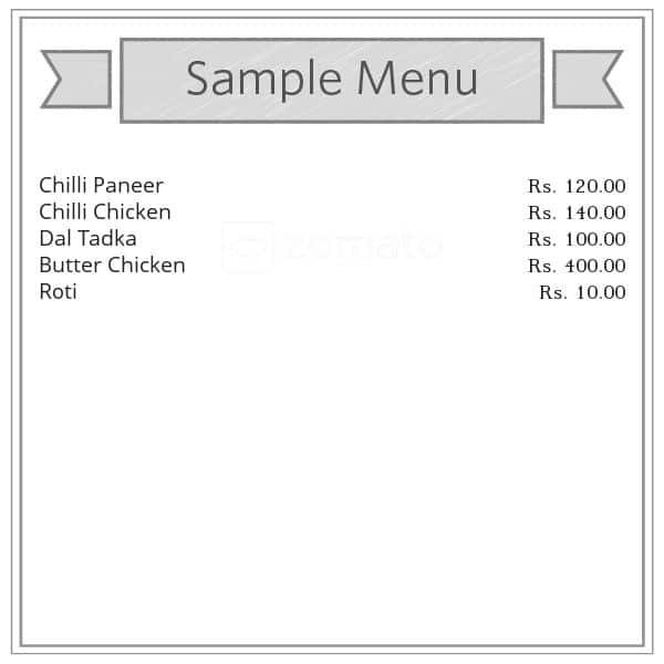 Menu of Bong Flavours, Gotri, Vadodara