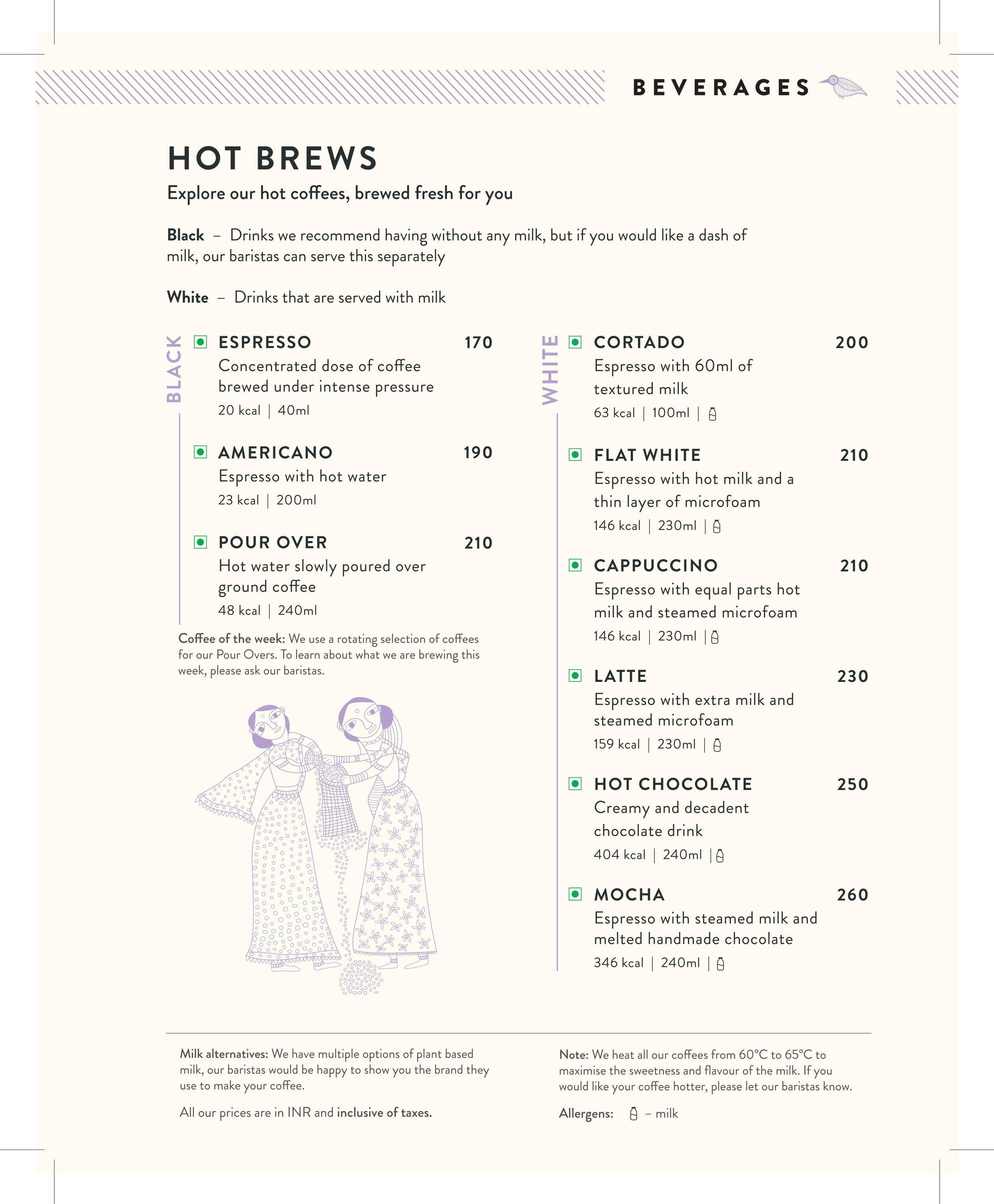Menu of Blue Tokai Coffee Roasters, Chembur, Mumbai