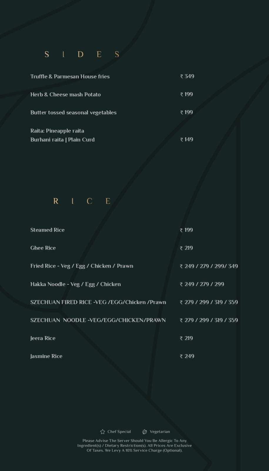 Menu at Inanna Taproom, Bengaluru