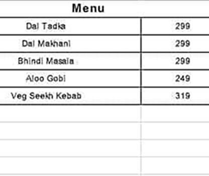 Menu of Ustad Biryani & Kebab, St. Marks Road, Bangalore