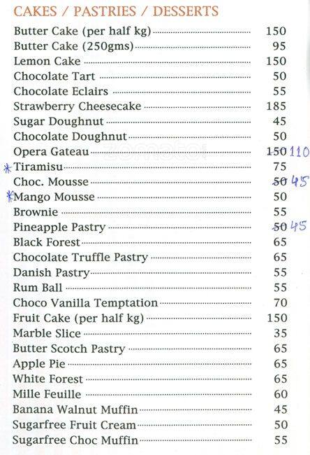 Patisserie Operaa Menu, Menu for Patisserie Operaa, Ulubari, Guwahati ...