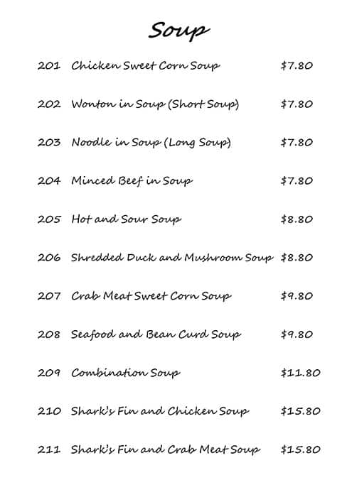 Menu at Wealth Kitchen restaurant, Doncaster East, 866 Doncaster Rd