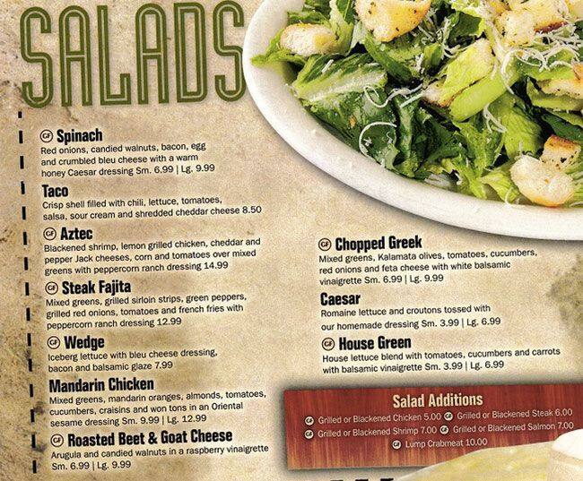Menu at Tj Smith's restaurant & bar, Jamison