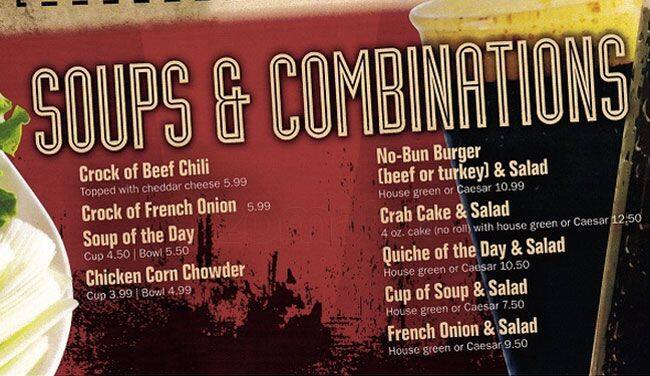 Menu at Tj Smith's restaurant & bar, Jamison