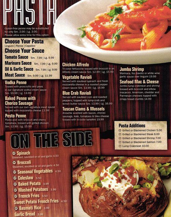 Menu at Tj Smith's restaurant & bar, Jamison