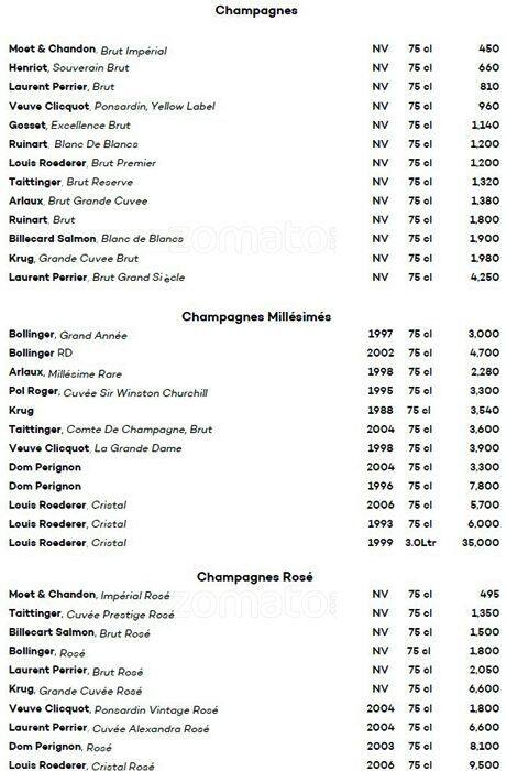 Pierchic Menu, Menu for Pierchic, Madinat Jumeirah, Dubai - Zomato