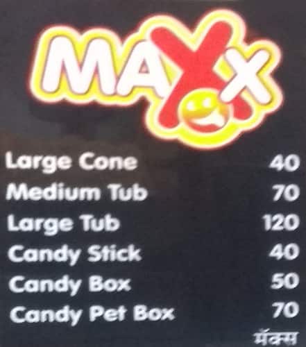 Menu at Maxx Popcorn, Navi Mumbai, +F55