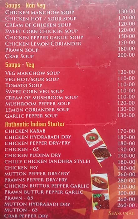 Menu of Akshaya Deluxe, New BEL Road, Bangalore