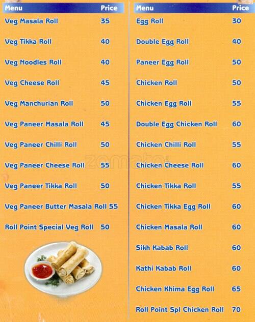 Roll Point Menu, Menu for Roll Point, Akurdi, Pune - Zomato
