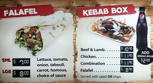 The Kebab Shop Menu, Menu for The Kebab Shop, West End, Brisbane ...