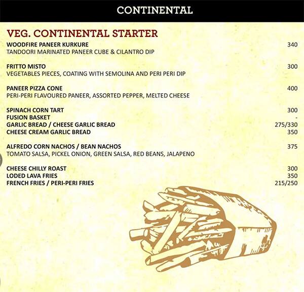 Menu at Warehouse Kitchenbar, Mumbai