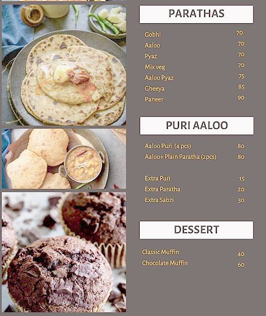 Menu of Desibite, Geeta Colony, New Delhi