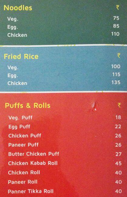 Menu at Fresh Choice, Visakhapatnam, P855+56V