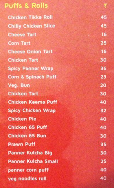Menu at Fresh Choice, Visakhapatnam, P855+56V
