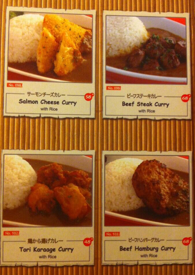 Menu at Pasta De Waraku restaurant, Jakarta, Mal Taman Anggrek