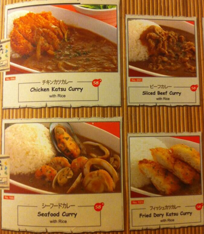 Menu at Pasta De Waraku restaurant, Jakarta, Mal Taman Anggrek