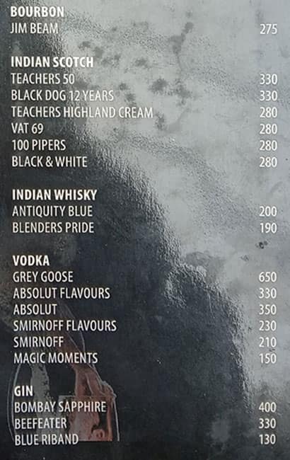 Menu at The Corinthians Resort and Club Pune, Pune