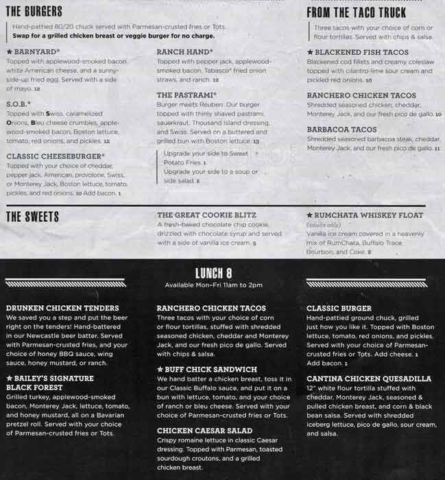 Menu at Fox & Hound pub & bar, Charlotte, Pineville-Matthews Rd