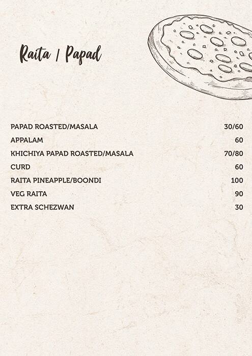 Menu at Malhar lunch home, Thane