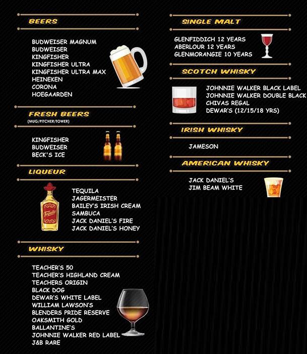 Menu at Agent Jack's, Pune, 270/1/23