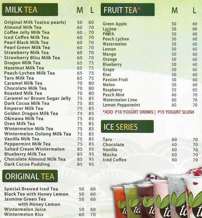 Infinitea Menu, Menu for Infinitea, Ermita, Manila - Zomato Philippines