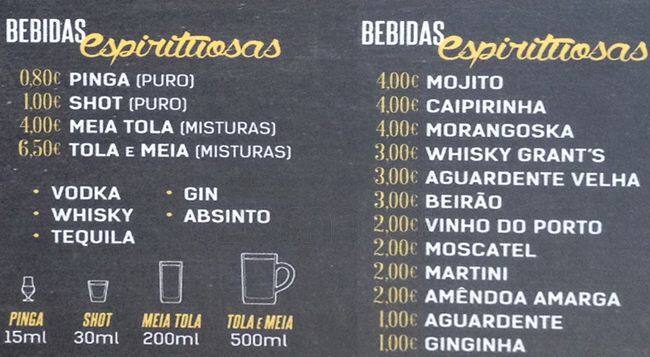 Menu at Bifanas de Vendas Novas - Casa Original, Amora