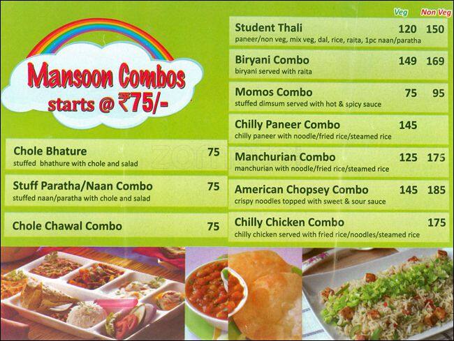 Menu at Raj Mahal Delux, Ghaziabad, 2C/334