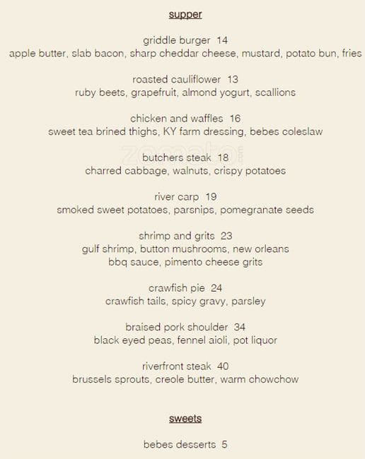 Menu at the freight house pub & bar, Paducah