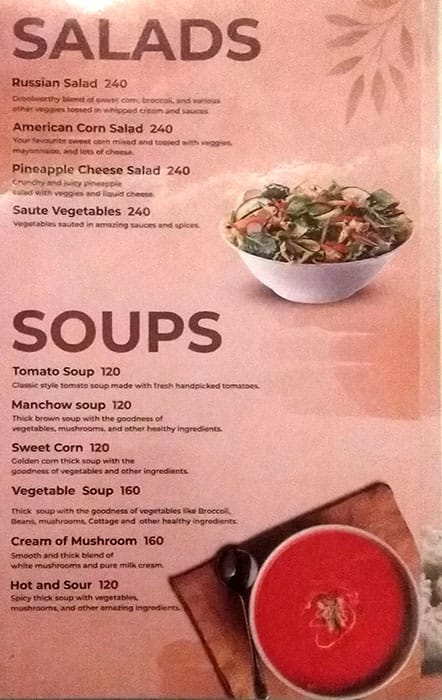 Menu at Bistro 57, Gwalior