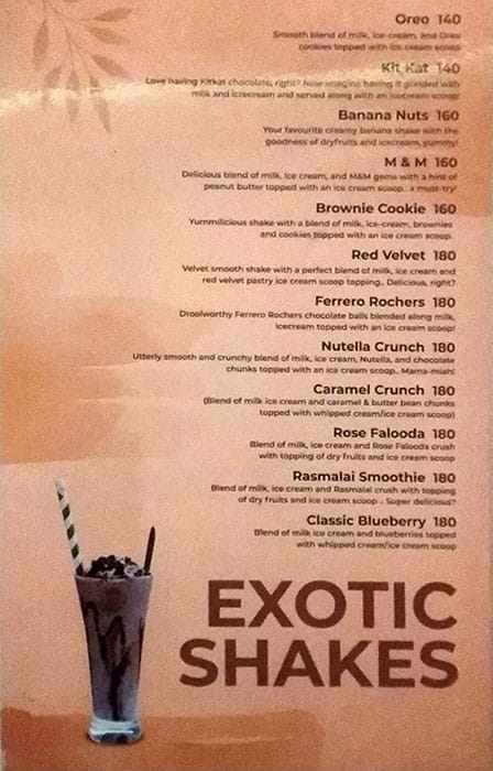 Menu at Bistro 57, Gwalior