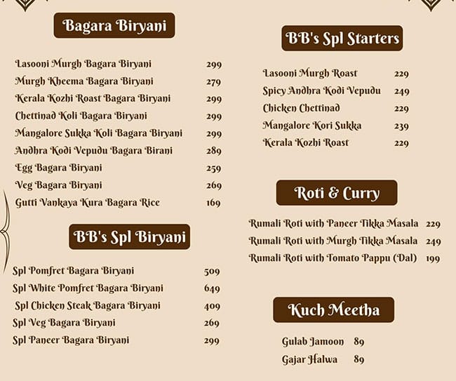 Bagara Biryani Cafe, Electronic City, Bangalore | Zomato