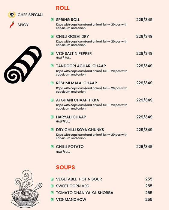 Menu of Amchur - Dil Se Veg, Punjabi Bagh, New Delhi