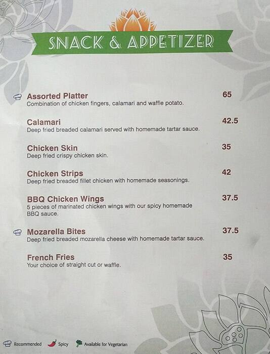 Menu at Nona Manis Lippo Mall Kemang restaurant, South Jakarta