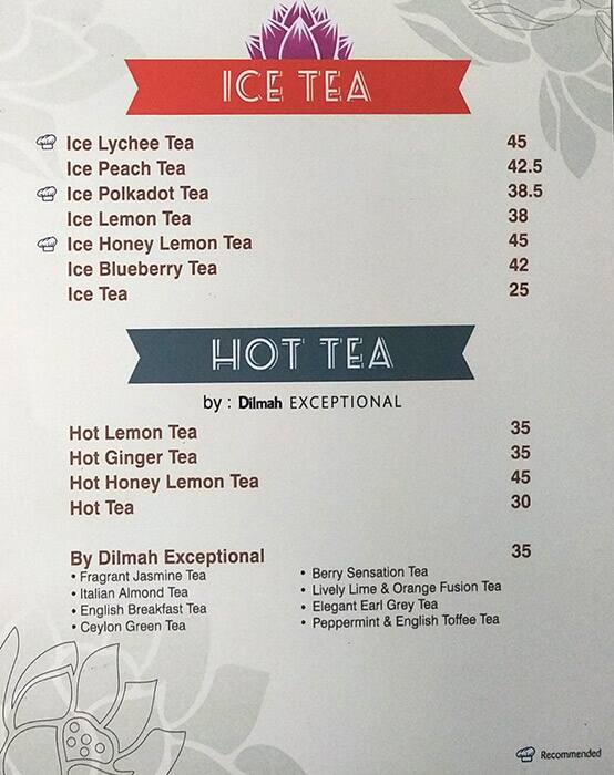 Menu at Nona Manis Lippo Mall Kemang restaurant, South Jakarta