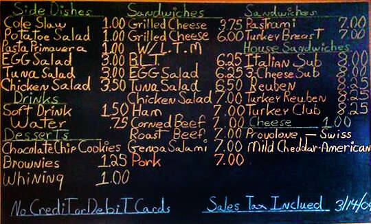 Frussies Deli & Sandwich Shop Menu - Urbanspoon/Zomato