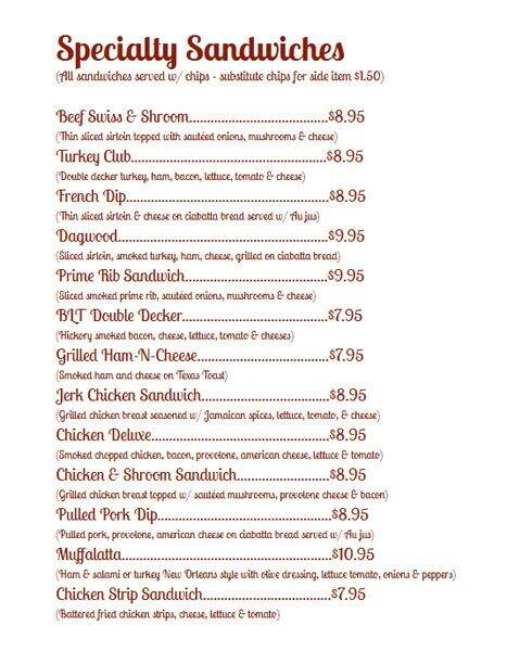 Menu at Smokin' Joe's Ribhouse BBQ, Rogers